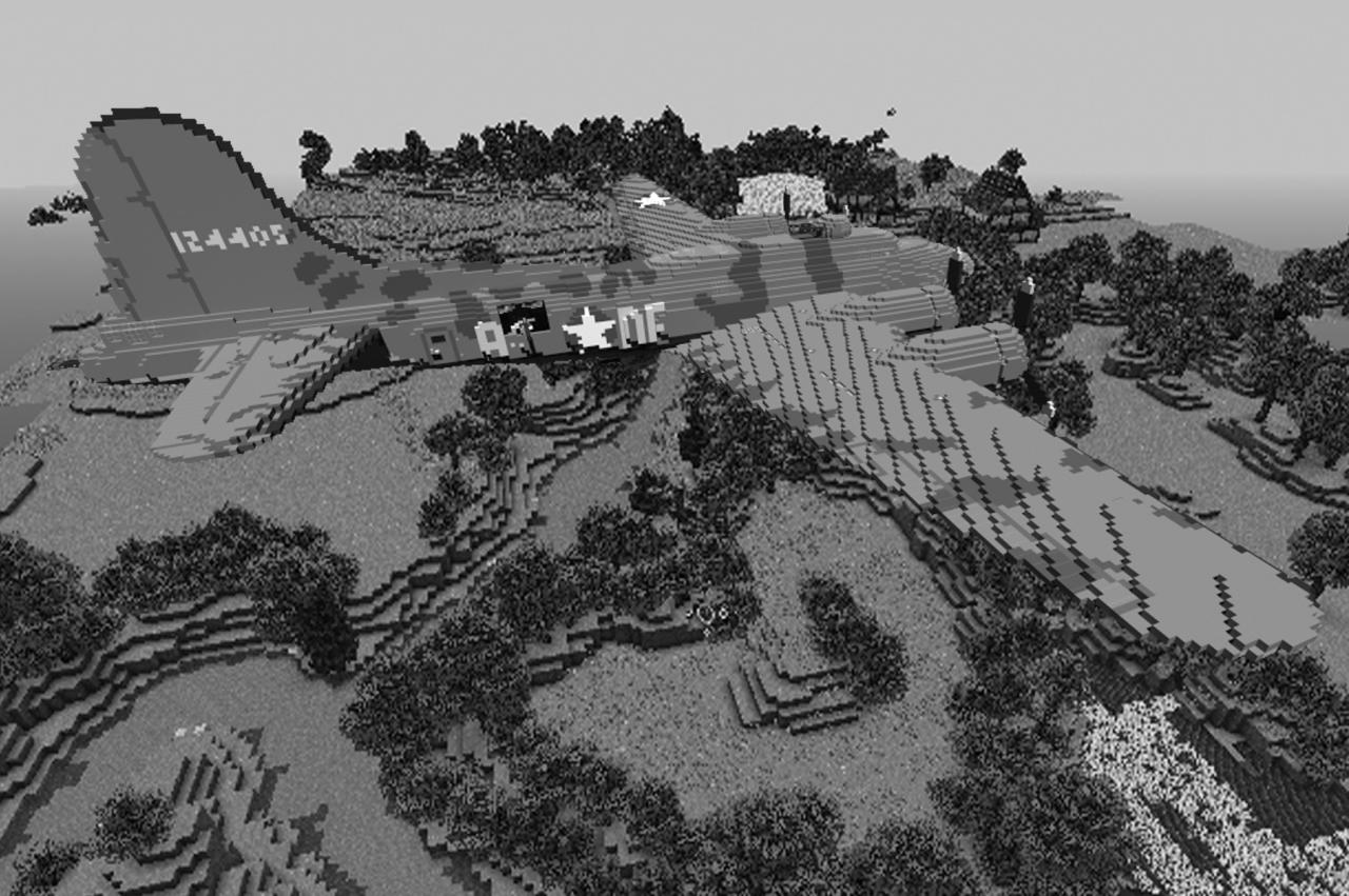 B-17F Flying Fortress "Memphis Belle" Minecraft Map