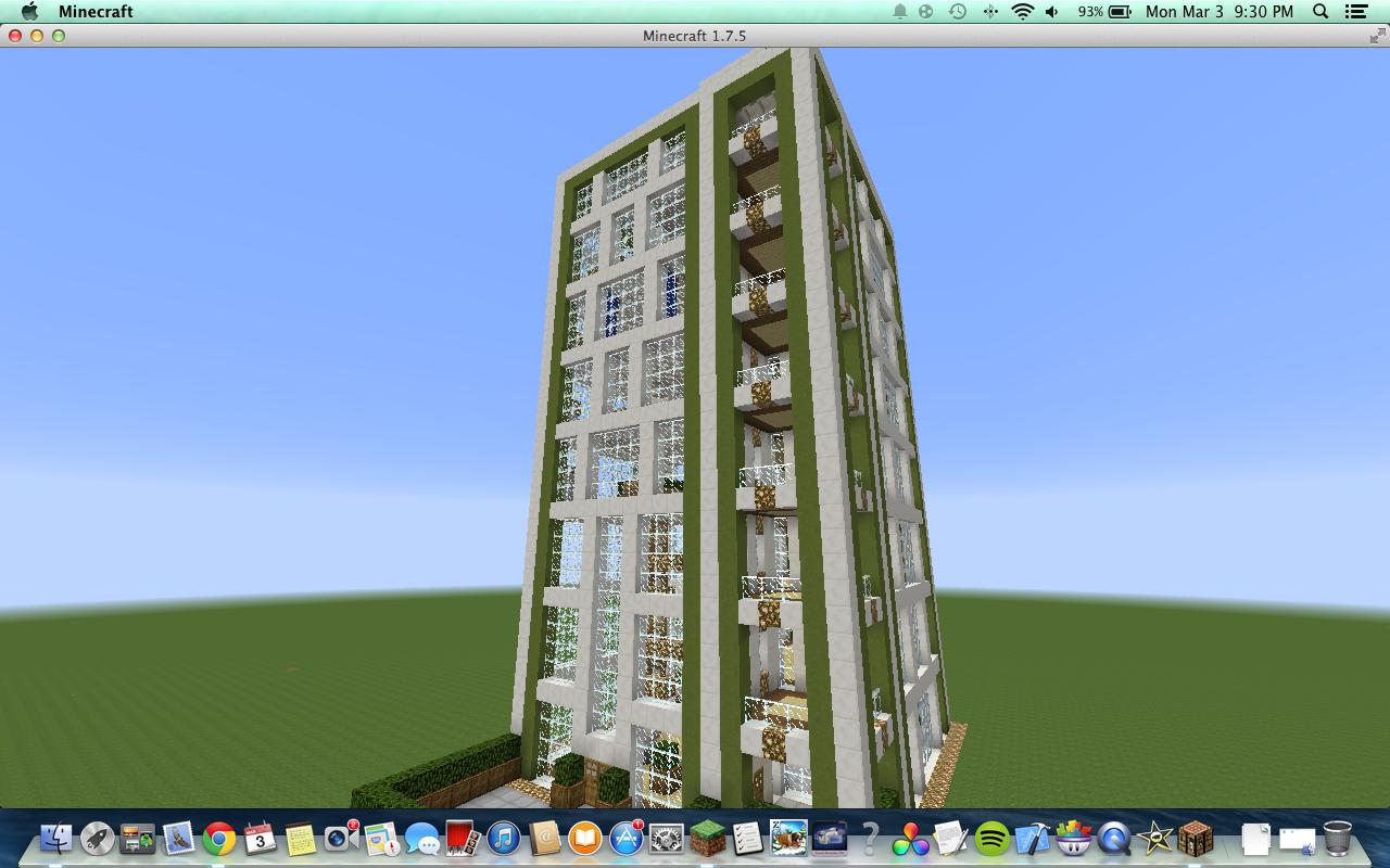 Modern Apartment Building Minecraft Project
