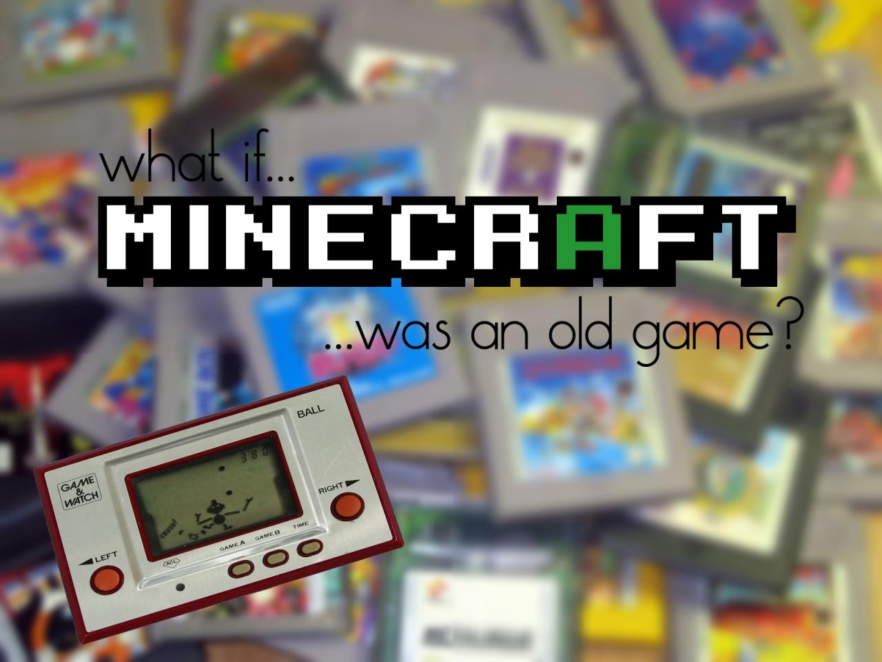 What if Minecraft was an old game? Minecraft Blog