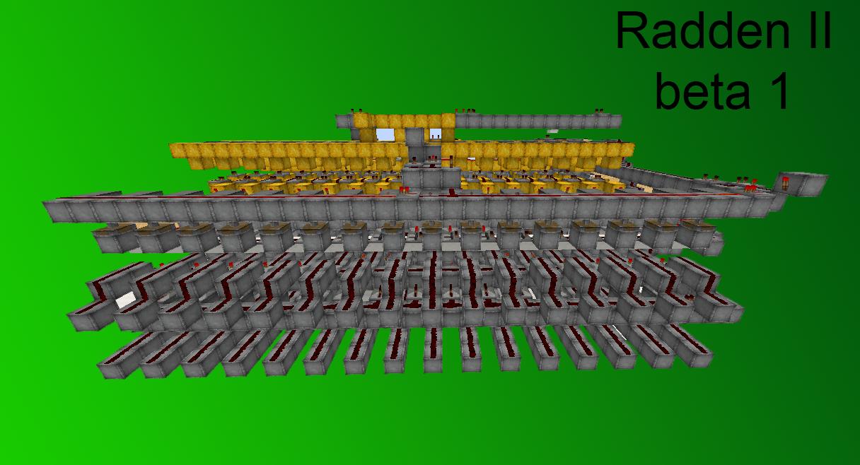 Radden II CPU 16-bit(with multiplication) Minecraft Map