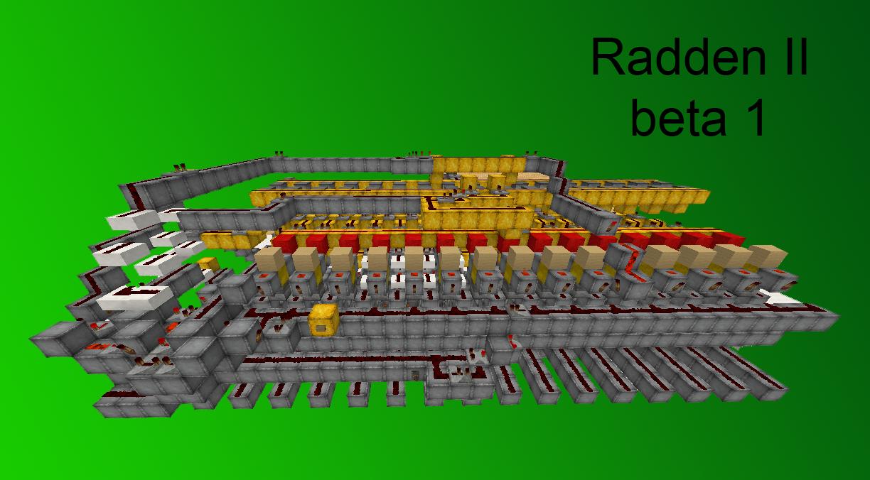 Radden II CPU 16-bit(with multiplication) Minecraft Map