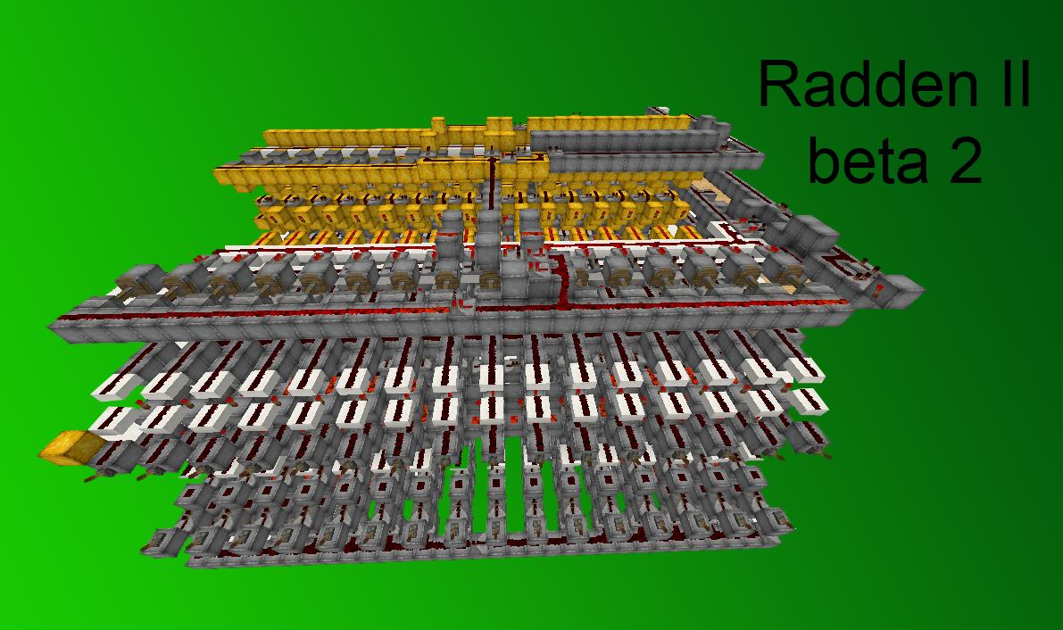 Radden II CPU 16-bit(with multiplication) Minecraft Map