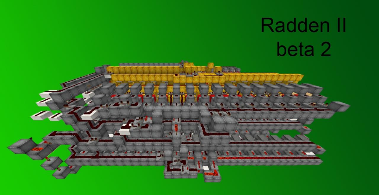 Radden II CPU 16-bit(with multiplication) Minecraft Map