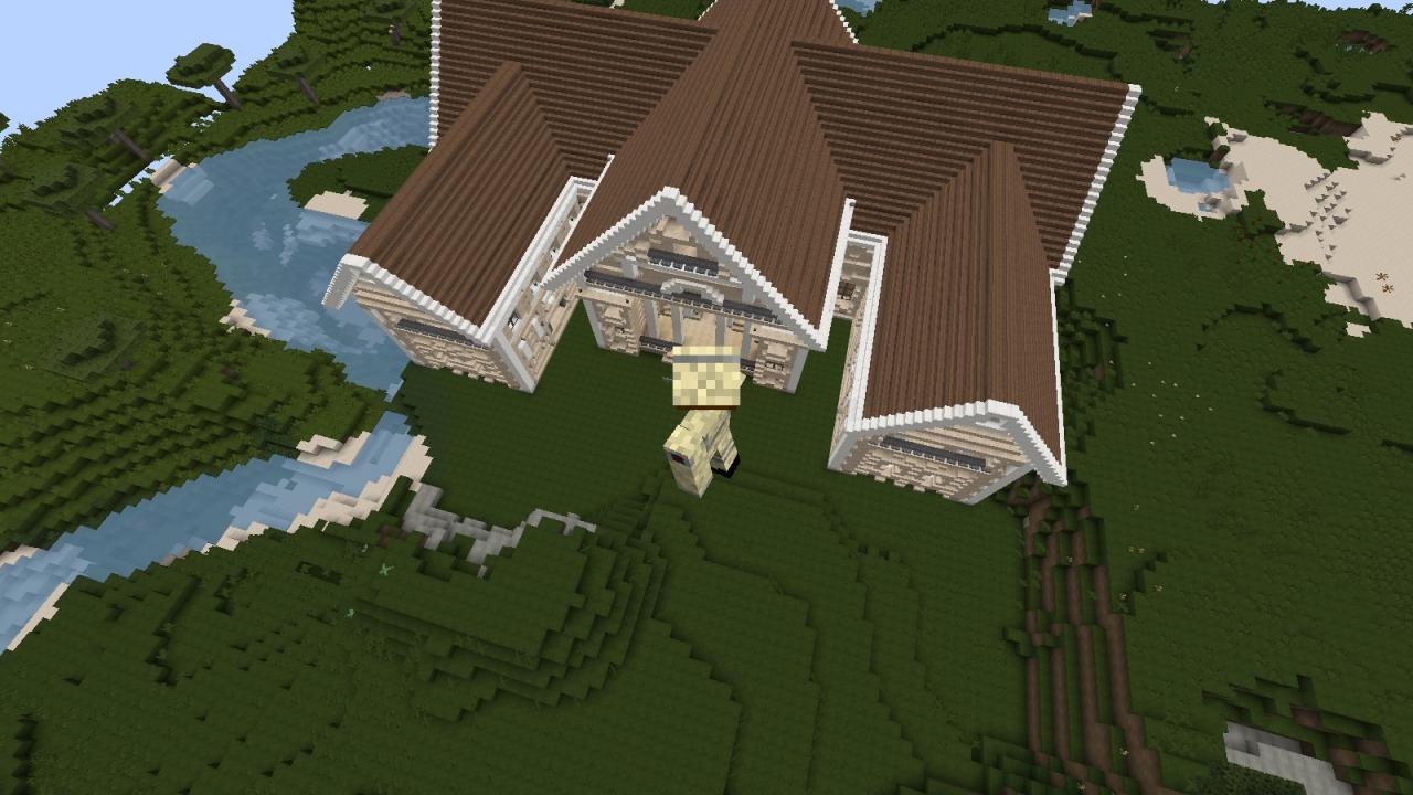 Majestic Sandstone-Themed Mansion + Download Minecraft Map