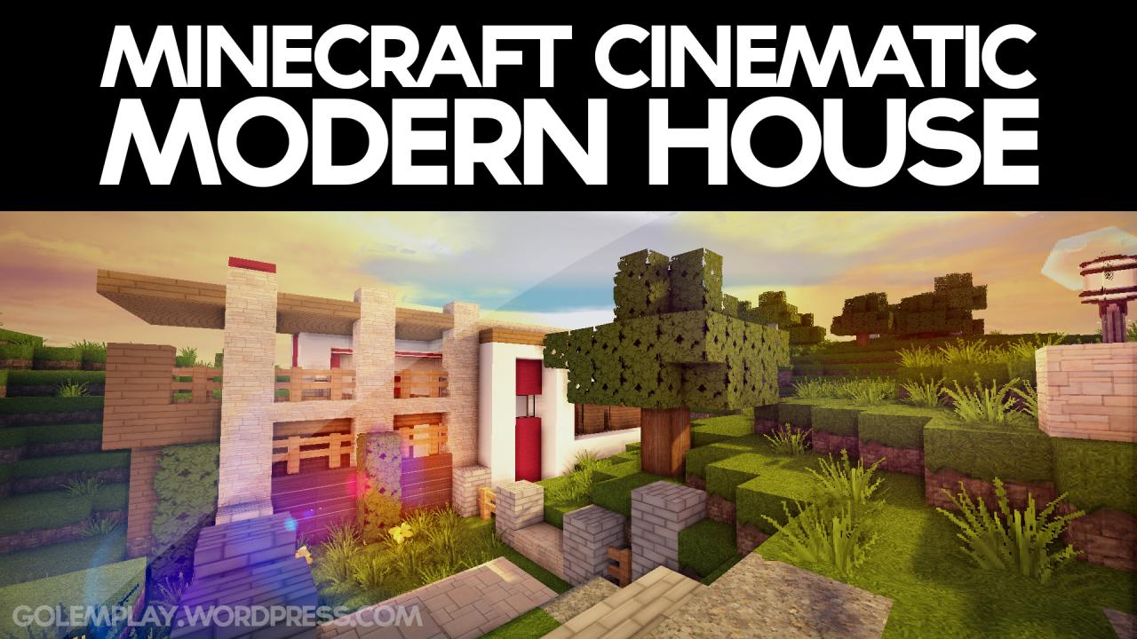 Minecraft Modern House with Garden and Amazing Landscape + DOWNLOAD ...