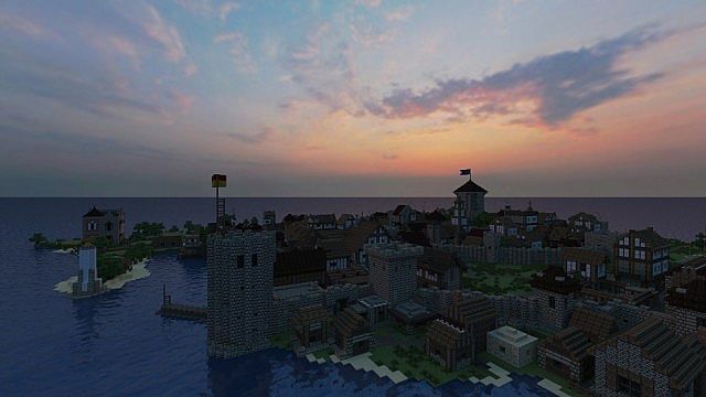 Medieval Port City Minecraft Map