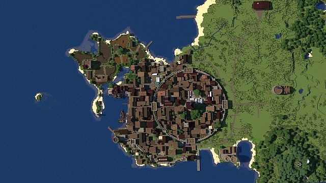 Medieval Port City Minecraft Map