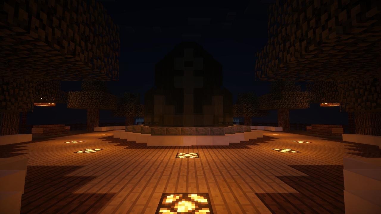 Flying server spawn with a steampunk theme Minecraft Map