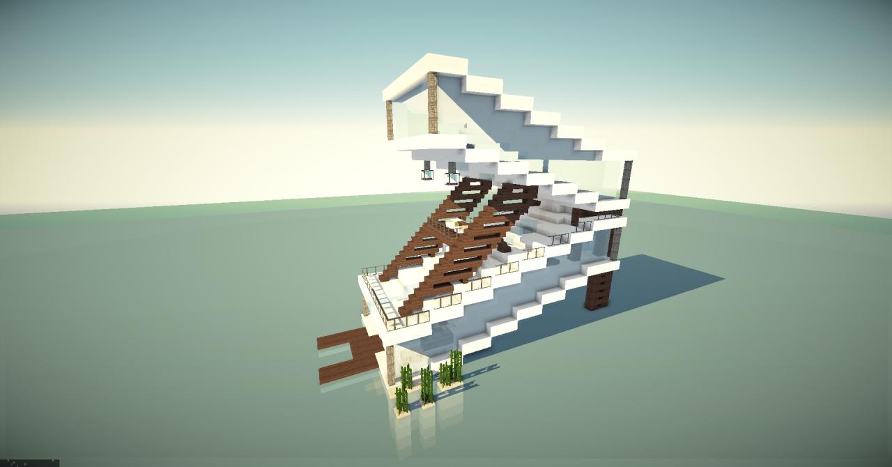 Minecraft - House Ultra Modern feat Neon Rsa . Minecraft Map