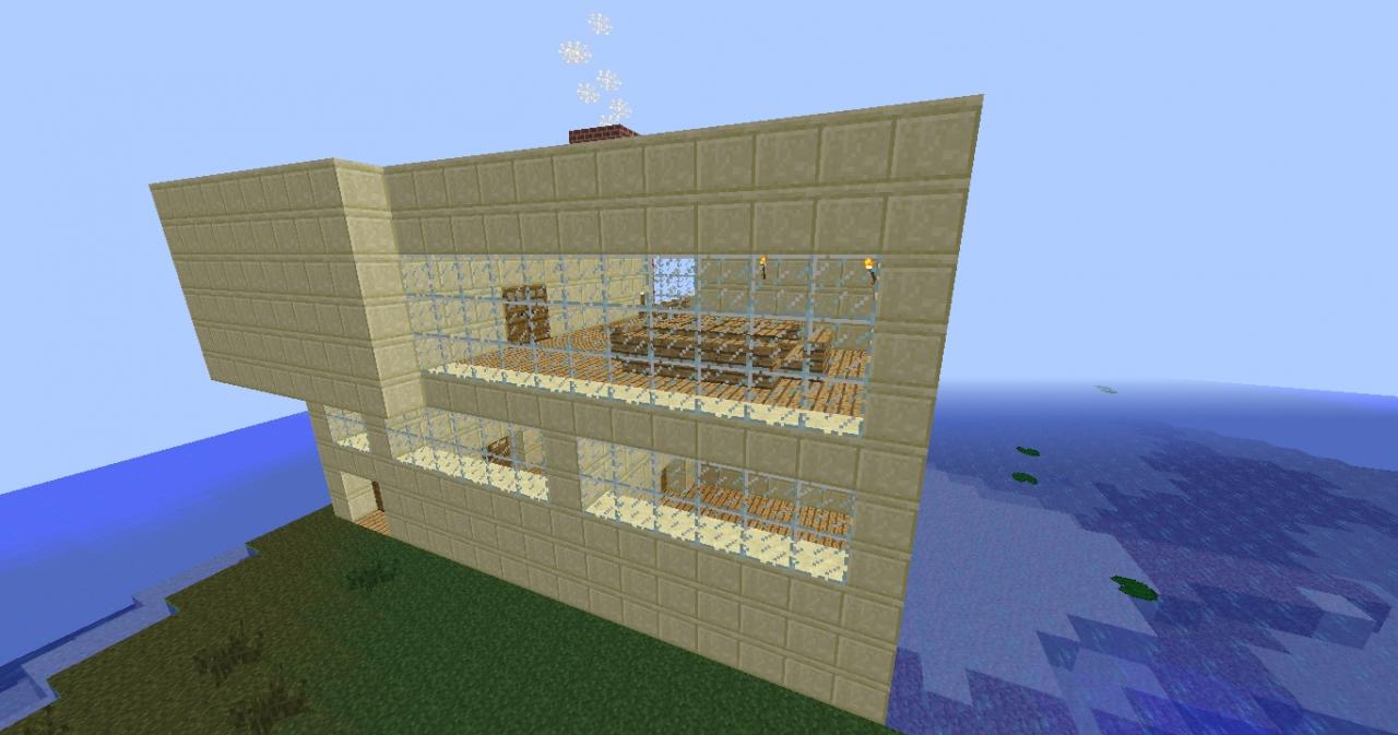 Modern Sandstone House Minecraft Map