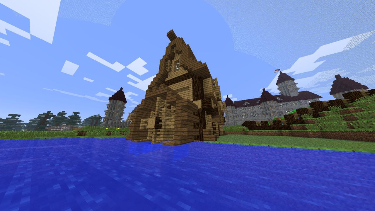 Medieval Water Mill Minecraft Map