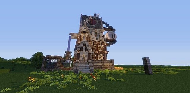 First Steampunk House Minecraft Map