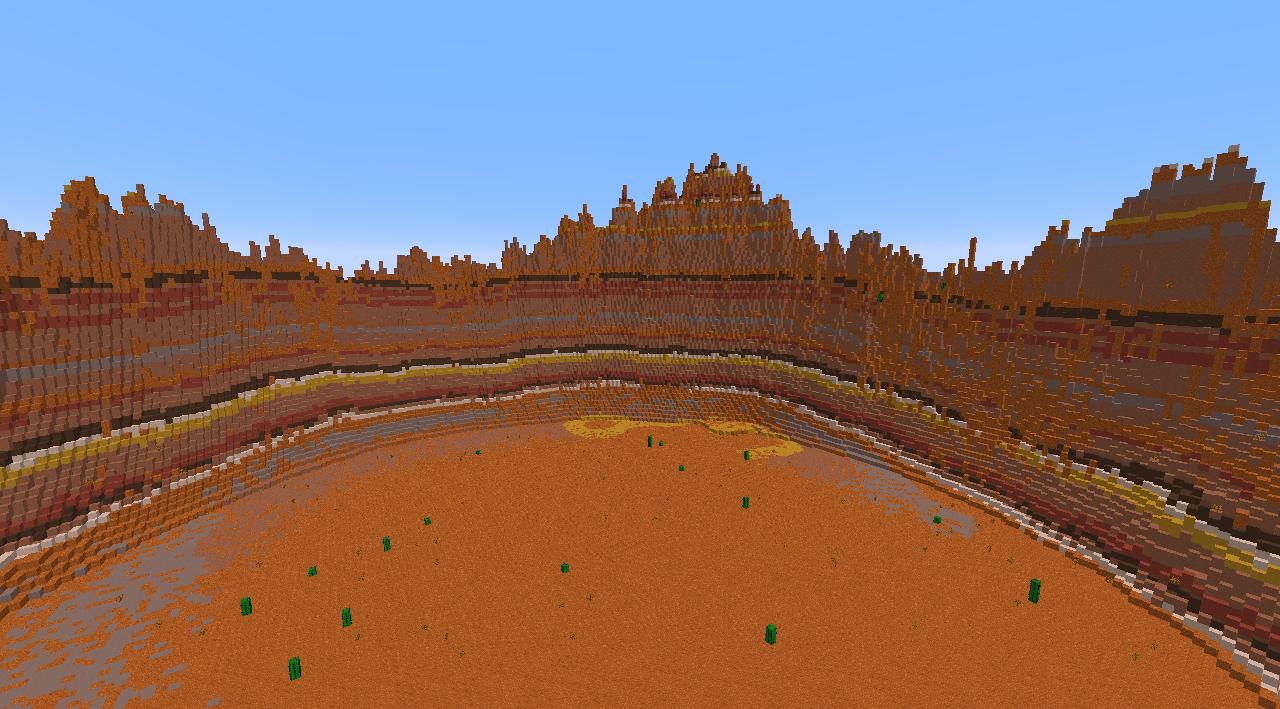 Hub Spawn: Mesa Themed Minecraft Map