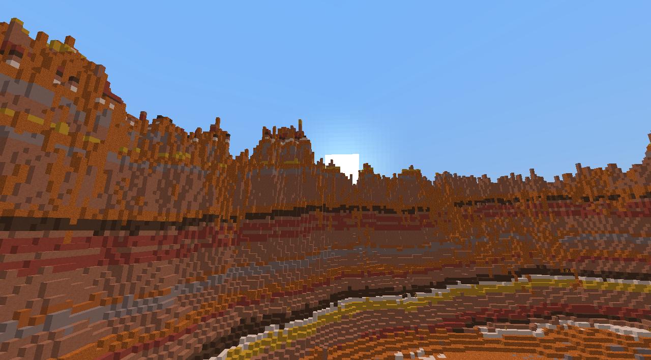 Hub Spawn: Mesa Themed Minecraft Map