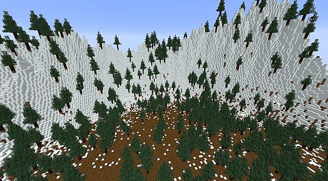 Hub Spawn: Taiga Themed Minecraft Map