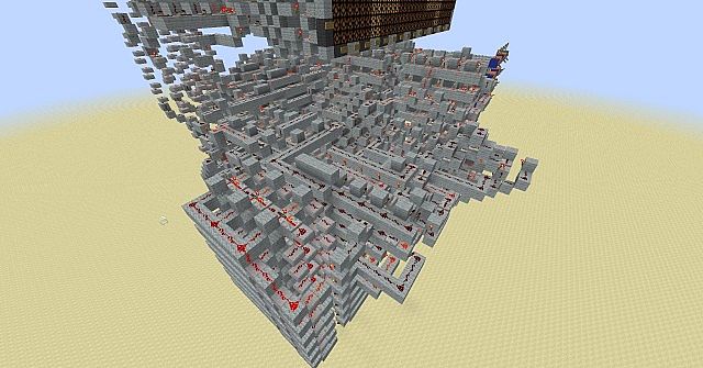 Redstone line rendering using Bresenham's line algorithm Minecraft Map