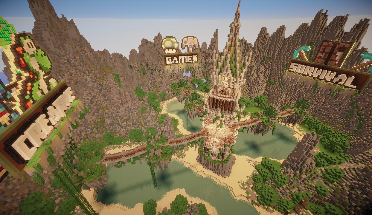 TheMultiDutchGamers Jungle Mountain Hub Minecraft Map