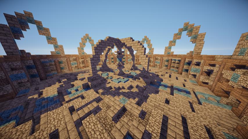Sky Arena - Medieval style Minecraft Map