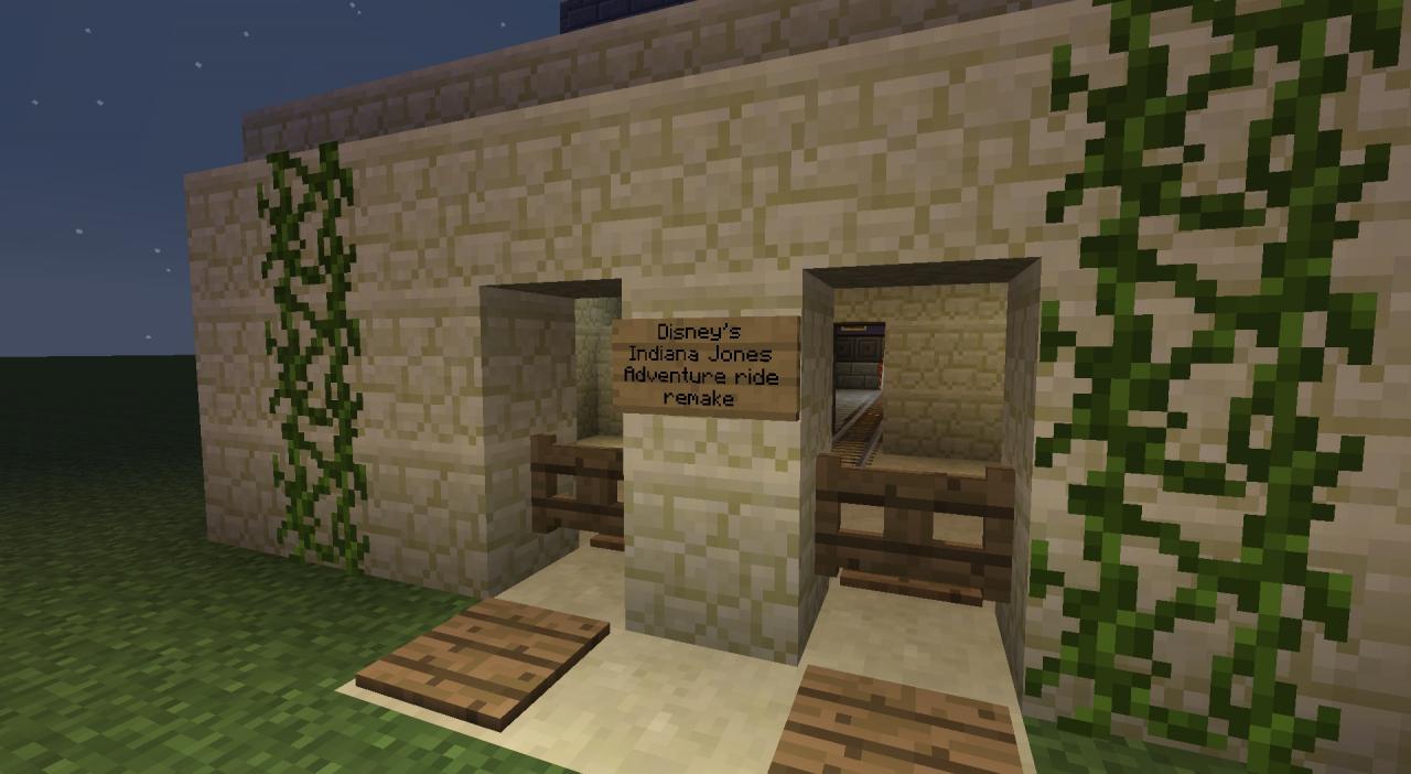 Indiana Jones Adventure: Temple Of The Forbbiden Eye (Minecraft Ride 1: ...