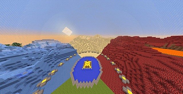 Square SurvivalGames Minecraft Map