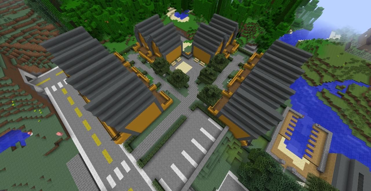 Small Neighbourhood (12 houses) Minecraft Map