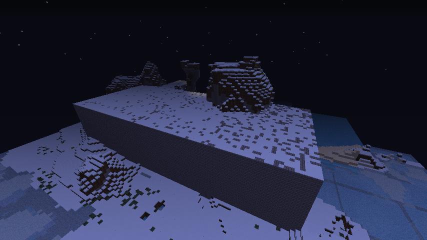Snow Biome/Mountain Castle Minecraft Map