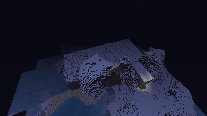Snow Biome/Mountain Castle Minecraft Map