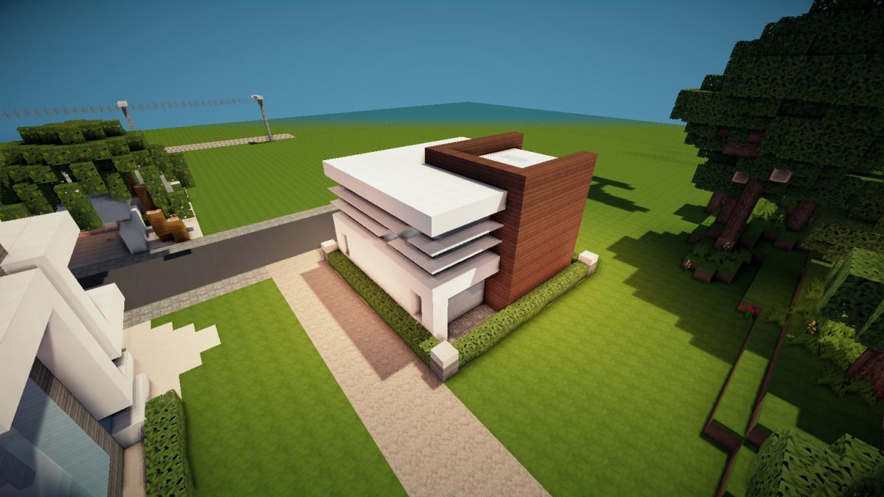 15 x 15 Lot Modern House Minecraft Map