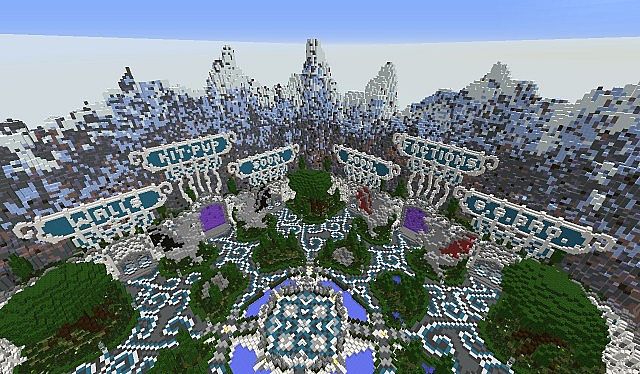 MineVast Network Spawn Hub Minecraft Map