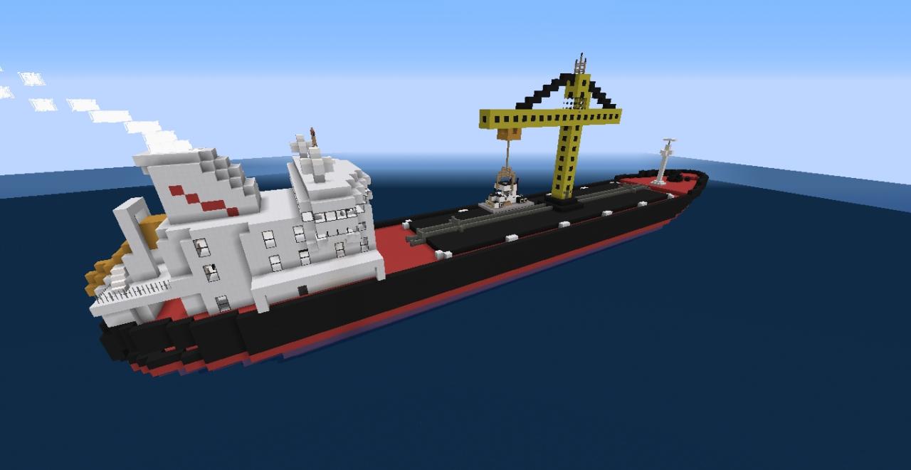 OIL TANKER WITH CRANE Minecraft Map