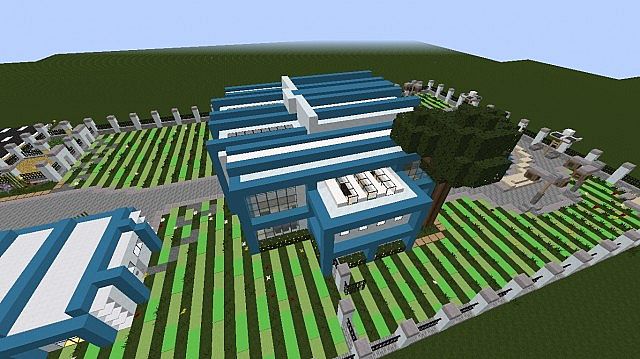 Symmetry--A Modern Mansion Minecraft Map