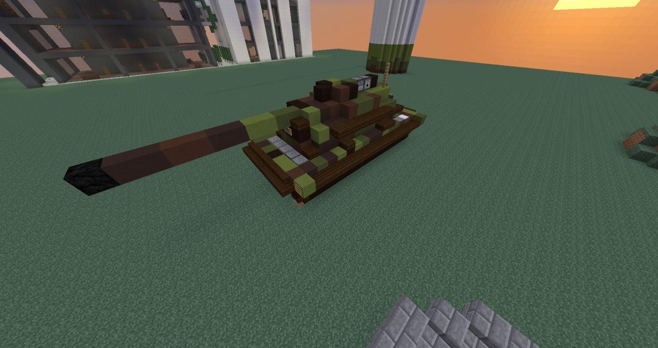 Battle tank and rocket launcher Minecraft Map