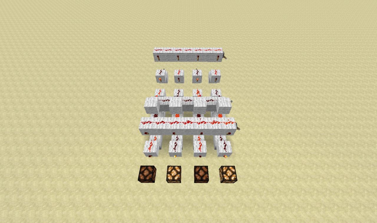Expandable RS NOR Latch memory cell Minecraft Map