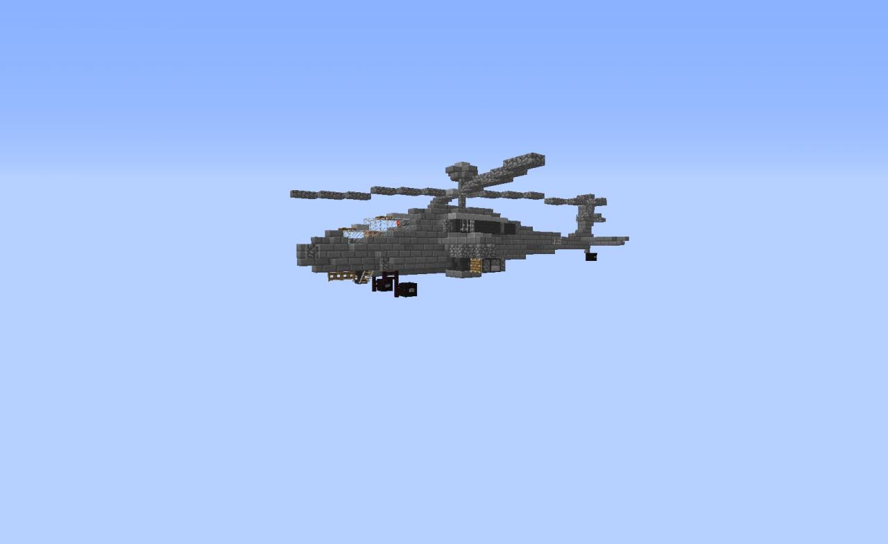 AH-64 Apache Helicopter Minecraft Map