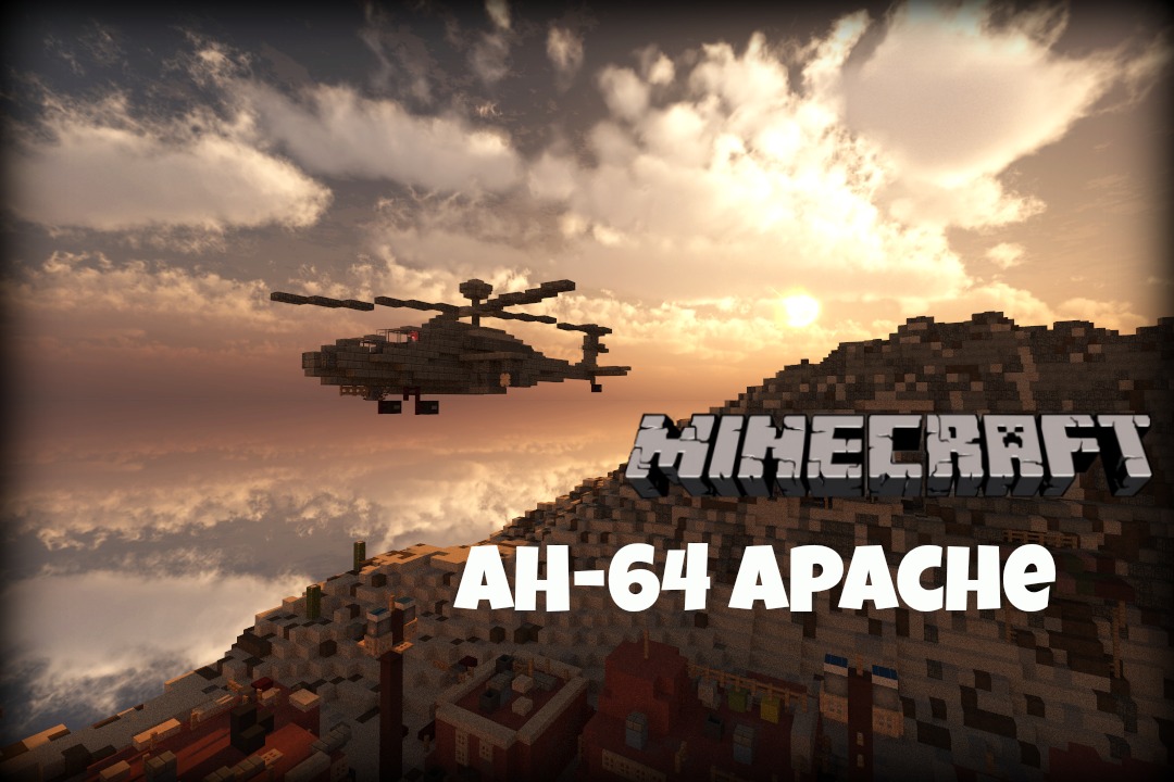 AH-64 Apache Helicopter Minecraft Map