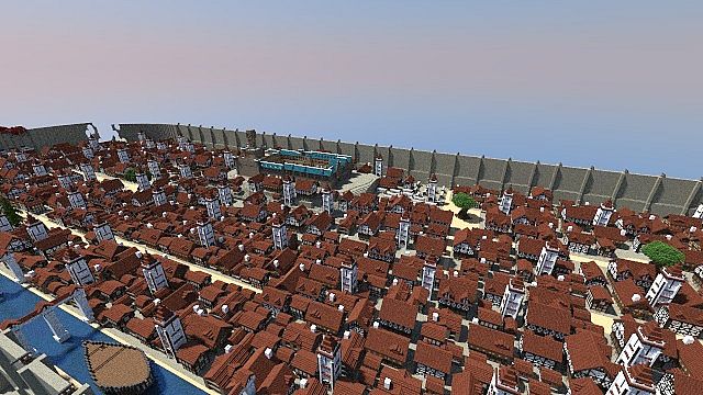 Shingeki No Kyojin shiganshina project(Download!) Minecraft Map