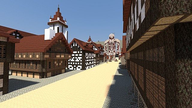 Shingeki No Kyojin shiganshina project(Download!) Minecraft Map