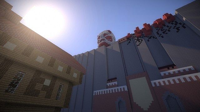 Shingeki No Kyojin shiganshina project(Download!) Minecraft Map