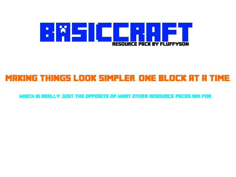 BasicCraft Minecraft Texture Pack