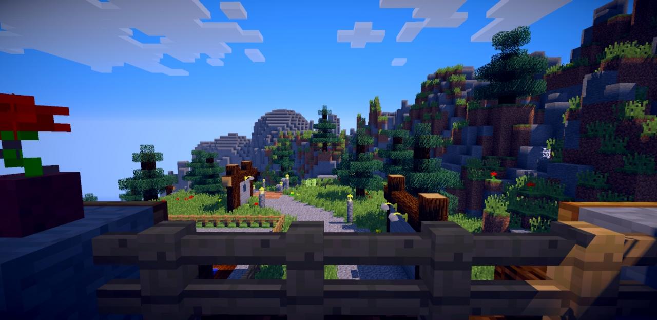 House with Landscape Minecraft Map