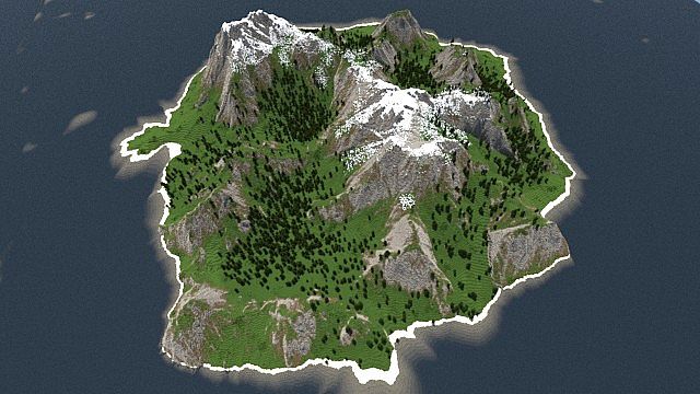 Boulder Island - Custom Terrain (Survival Support!) Minecraft Map