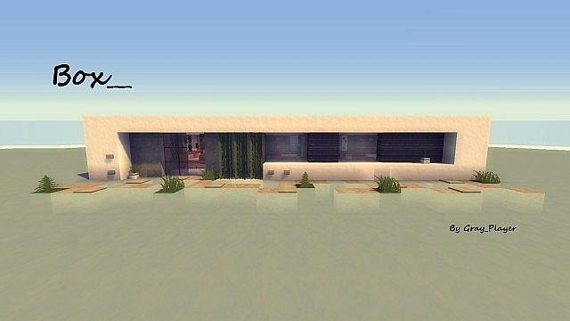 Box_ ⊂minimalistic modern house⊃ Minecraft Map
