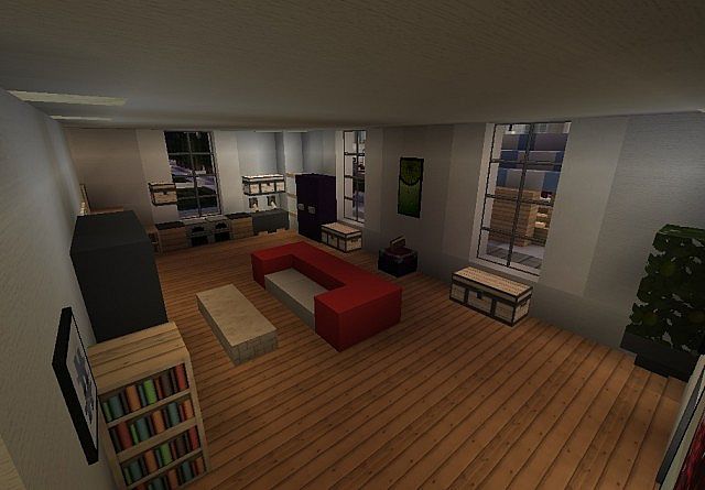 A normal city house Minecraft Map