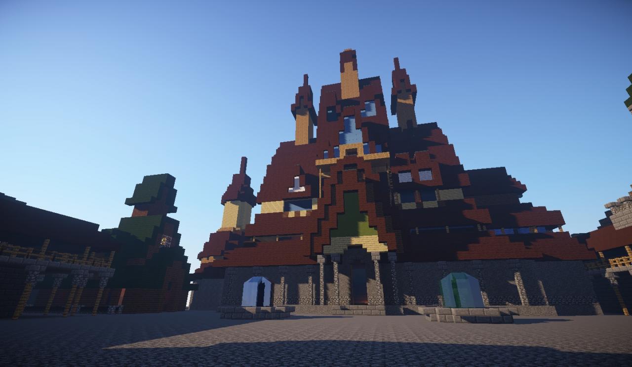 Elsa's Ice Castle + Arendelle Castle! Minecraft Map