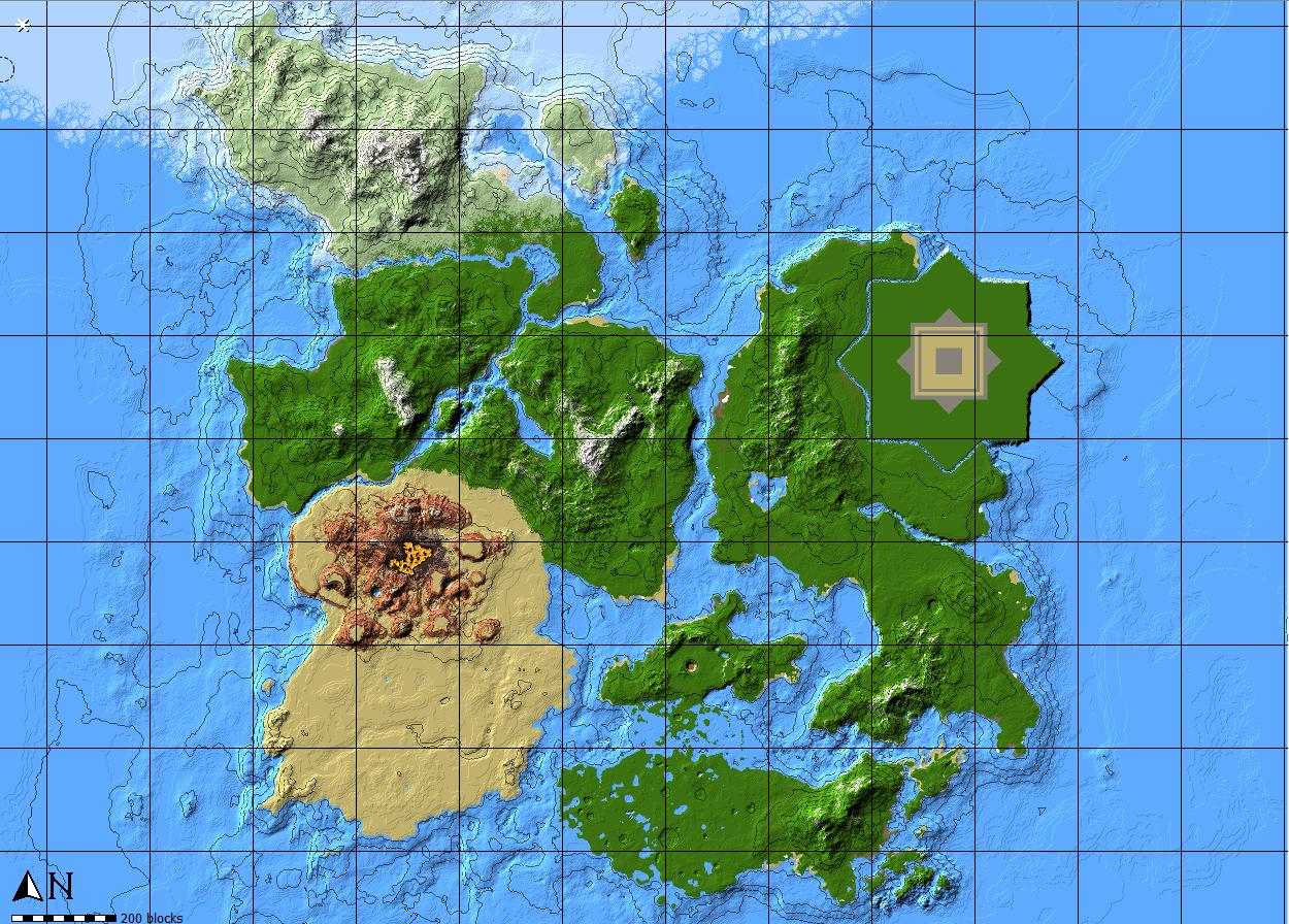 The AVX server Minecraft Map