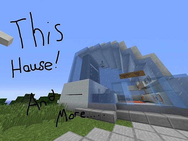 ₥∆♪ - My Peaceful world! *With new Modern House!* Minecraft Map