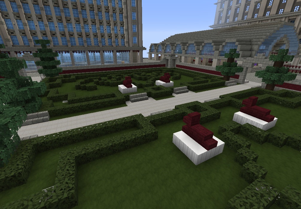 Natolin square garden Minecraft Map