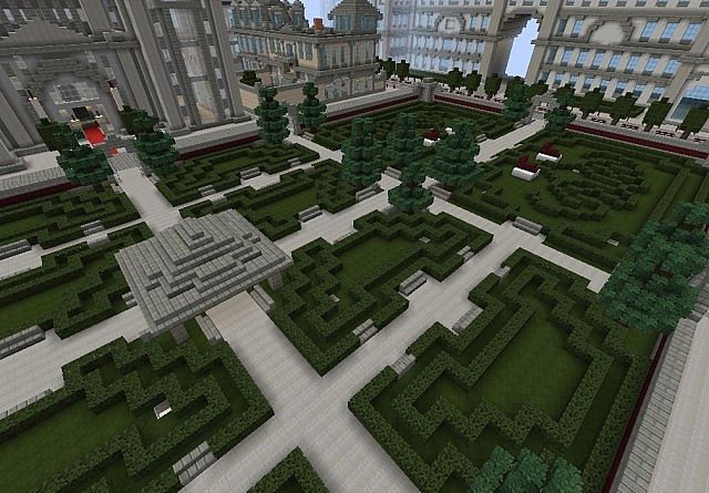Natolin square garden Minecraft Map