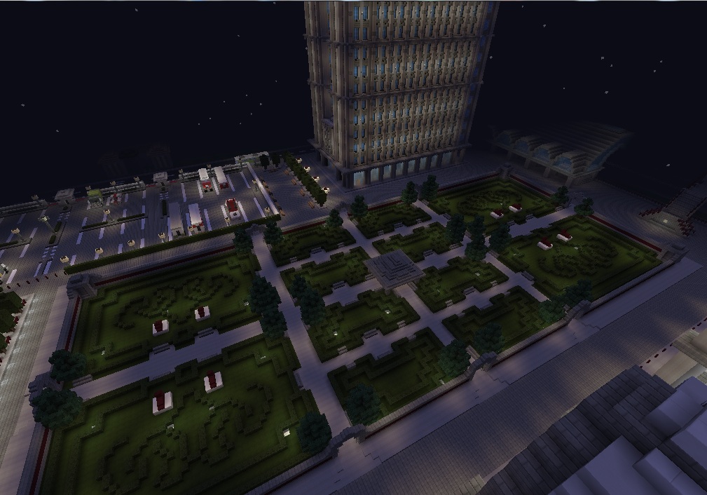 Natolin square garden Minecraft Map