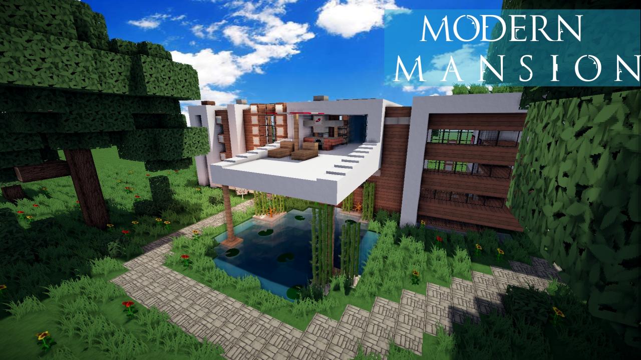 Modern mansion #1 Minecraft Map